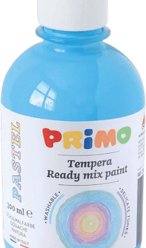 Primo tempera verf - plakkaatverf - pastel blauw - 300ml | bol