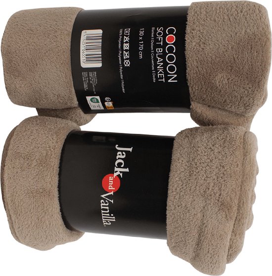 Jack & Vanilla - Cocoon hondendeken - hondenblanket - 130cm x 170 cm ...