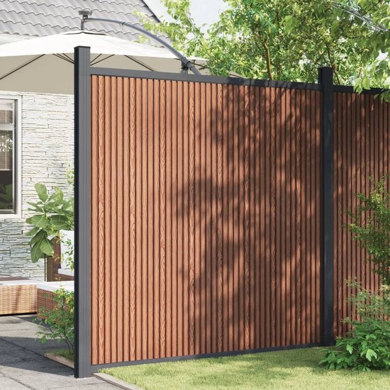 The Living Store Schuttingpaneel 180x186 cm HKC bruin - Privacy Hekken ...