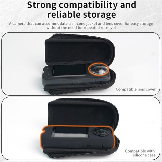 Compact Camera Case voor Action Cameras - Beschermende Draagtas in ...
