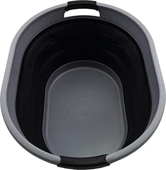 Opvouwbare plastic wasmand - ovale bad/mand - opvouwbare ...