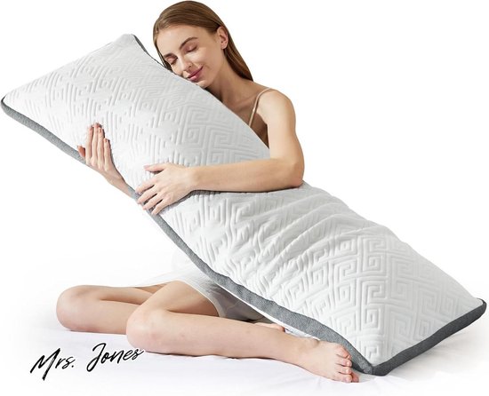 Mrs. Jones Zijslaapkussen 39 x 137 cm lang kussen met versnipperd ...