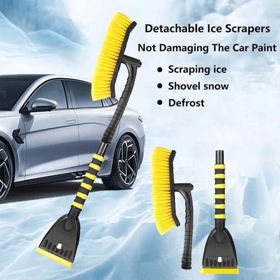 Mrs. Jones Premium Collection - IJskrabber auto - Met bezem - 2-in-1 ...