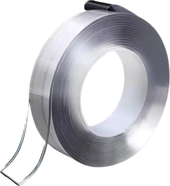 Nano tape | dubbelzijdige tape | sterk | transparant 1m x 30mm | bol