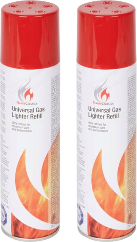 Flame Classics - Aanstekergas Navulling - butaan gasfles voor het ...