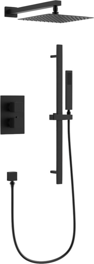 Inbouw Regendouche Compleet - Inbouwdouche Set Mat Zwart | bol
