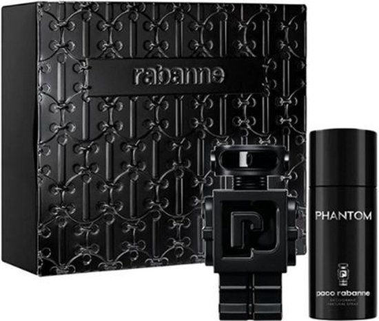 Paco Rabanne Men's Phantom Parfum Gift Set 100 ml Eau de Parfum + 150 ...