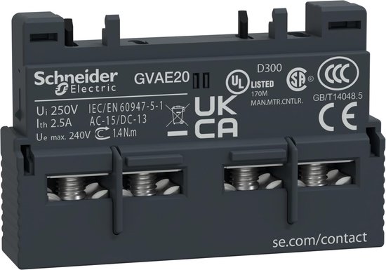 Schneider Electric TeSys Hulpcontactblok - GVAE20 - E2YSS | bol