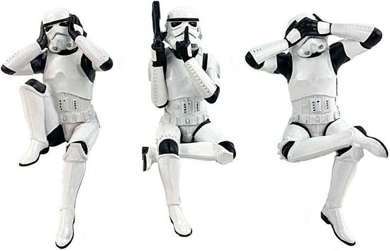 Nemesis Now Star Wars - Three Wise Sitting Stormtroopers Beeldjes ...