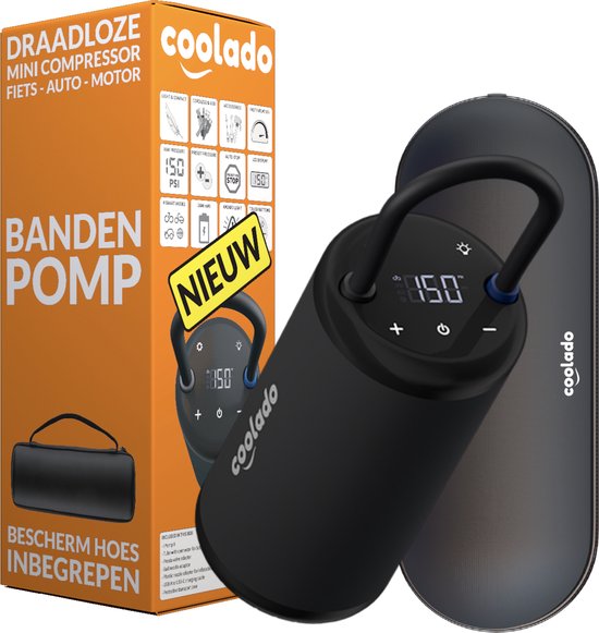Coolado tPump X | Draagbare mini compressor voor alle banden ...
