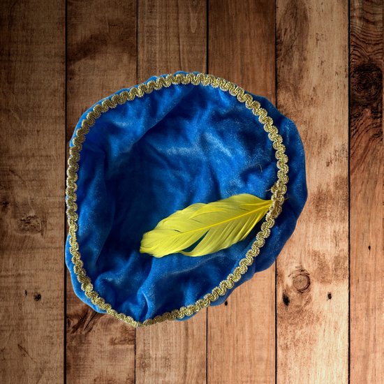 Piet - muts - pietenmuts blauw met eigen naam | bol