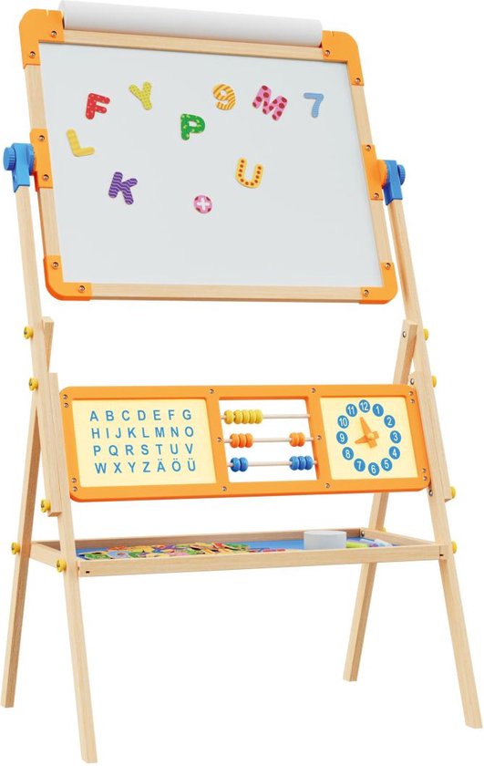 Playtive Speel Schoolbord dubbelzijdig - Spel- en leerbord - Krijtbord ...