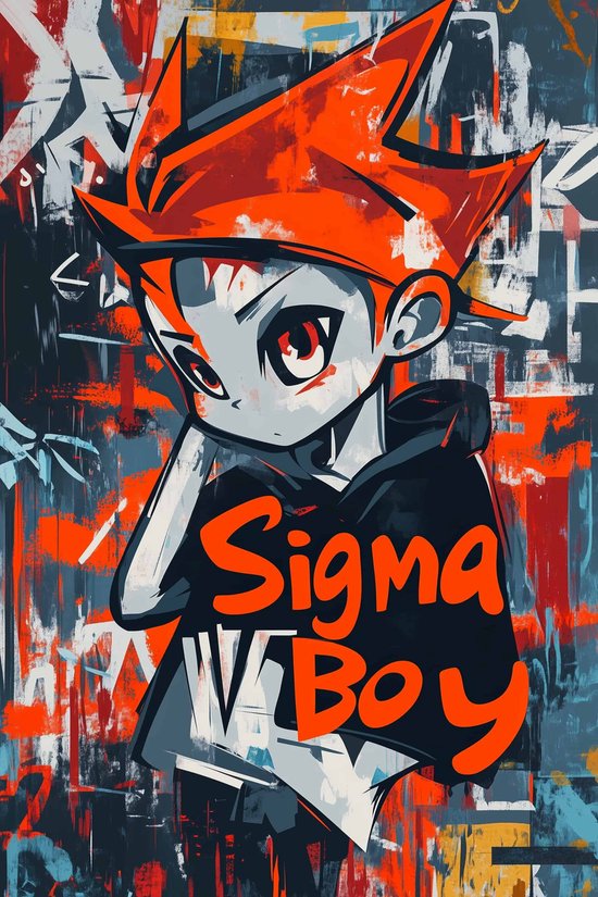 Sigma Boy Poster | Tekst Poster | Jongen Poster | Straatkunst Poster ...