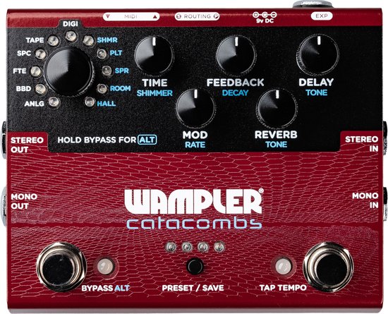 Wampler Catacombs Reverb & Delay - Effect-unit voor gitaren | bol