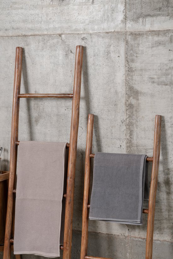 Grote houten decoratie en handdoek ladder - teak hout - traditioneel ...