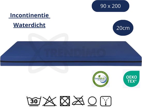Matrashoes Incontinentie - Waterdicht - 90x200 cm 18/20 cm dik | bol