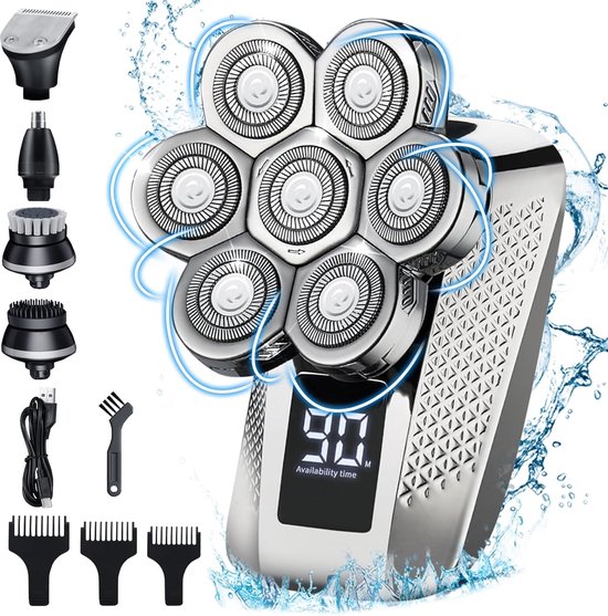 Lexium Skull Shaver - Scheerapparaat Mannen – Trimmer - Tondeuse - Hoofd Kaal Scheren | bol