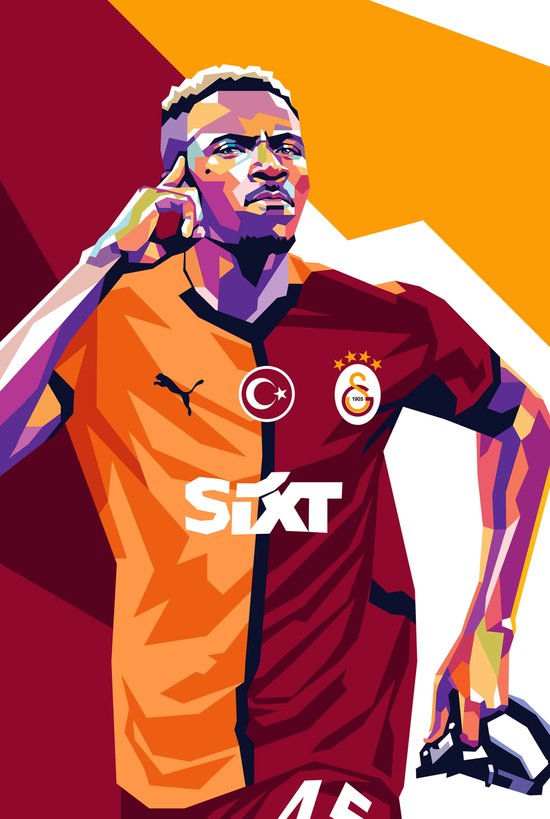 Victor Osimhen Poster | Pop Art Poster | Voetbal Poster | Sport Poster ...