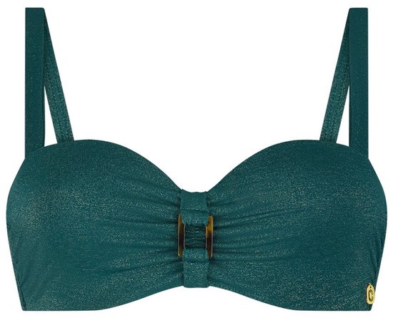 Ten Cate Basics bikini top twisted buckle bottle green voor Dames ...