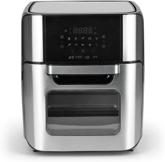MIRA® Heteluchtoven - Oven - Airfryer Oven- Zilver - 38cm x 33cm x 37cm ...