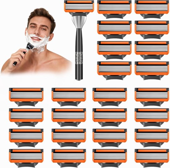 24 Scheermesjes Reservemesjes voor Mannen Set | bol