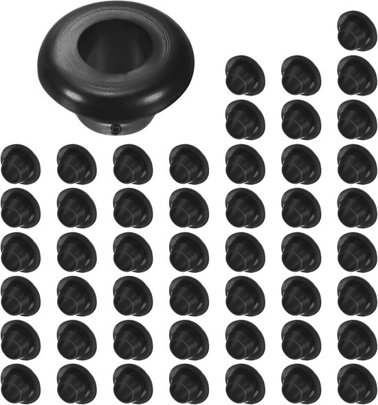 50-Pack Cable Railing Rubber Grommets - 9mm Drill Hole - 7mm ID Eye ...