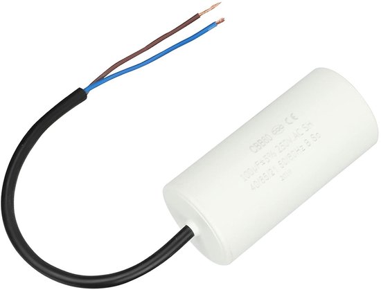 AC Condensator - Bedrijfscondensator - 250V AC - 100uF - 50/60 Hz ...