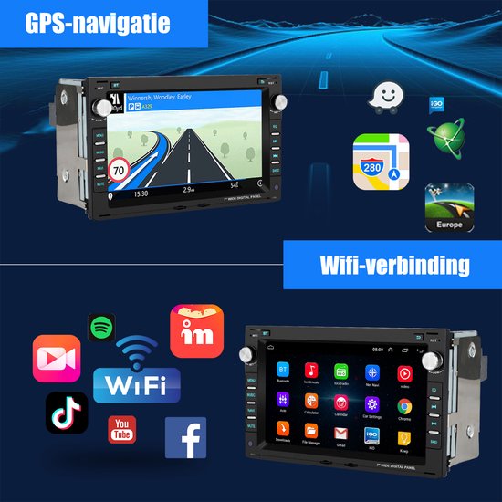 ESSGOO Autoradio - Voor VW Polo 9N Golf MK4 Passat B5 - 4+64GGB ...