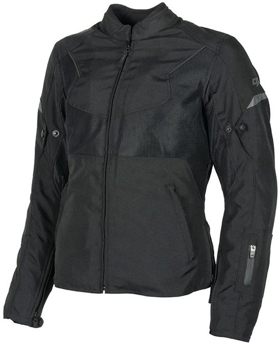 MOTOBLOUZ Motorjas STROKE AIR 3 IN 1 LADY vrouw|4-seizoenen|Zwart/Zwart ...