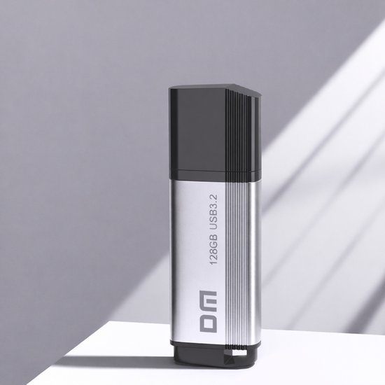 DM USB Stick 128GB - USB 3.2 - 110MB/s - Aluminium | bol