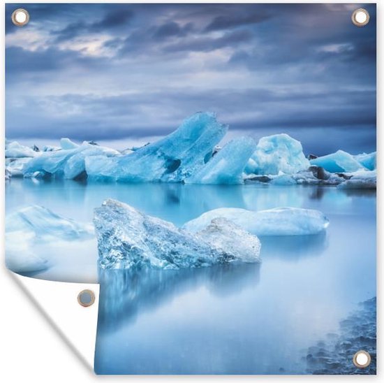 Tuinposters IJsland - IJs - Natuur - 50x50 cm - Tuindoek | bol.com