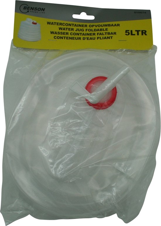 Benson Opvouwbare Watercontainer met Kraan - 5 liter | bol