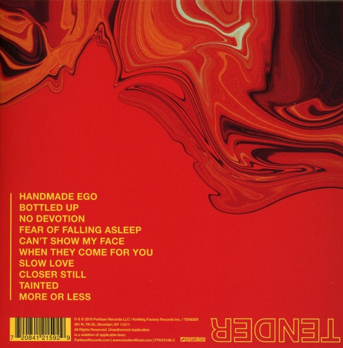 Tender - Fear Of Falling Asleep (CD), Tender | CD (album) | Muziek ...