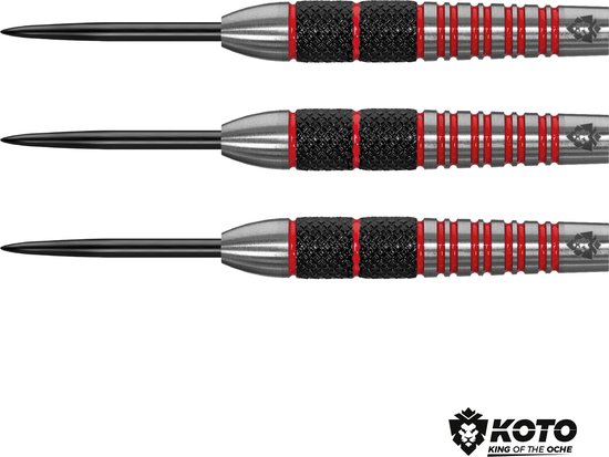 KOTO Kingbomb Black & Rood 90% Tungsten Darts, 23 Gram Steeltip ...