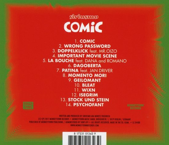 Siriusmo - Comic (CD), Siriusmo | CD (album) | Muziek | bol.com