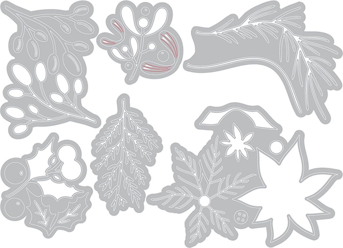 Sizzix Thinlits snijmal - Takken - 6 stuks | bol.com