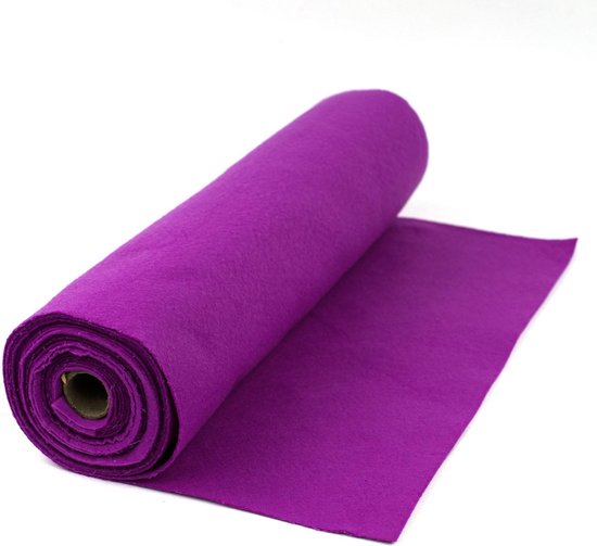 Vaessen Creative Vilt - Rol - 1mm dik - 45cmx5m - Mauve | bol.com