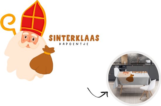 Tafelkleed - Tafellaken - 200x150 cm - Sinterklaas - Quotes - Sint ...