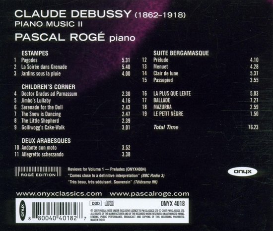 Pascal Roge - Complete Piano Works Volume 2 (CD), Pascal Roge | CD ...