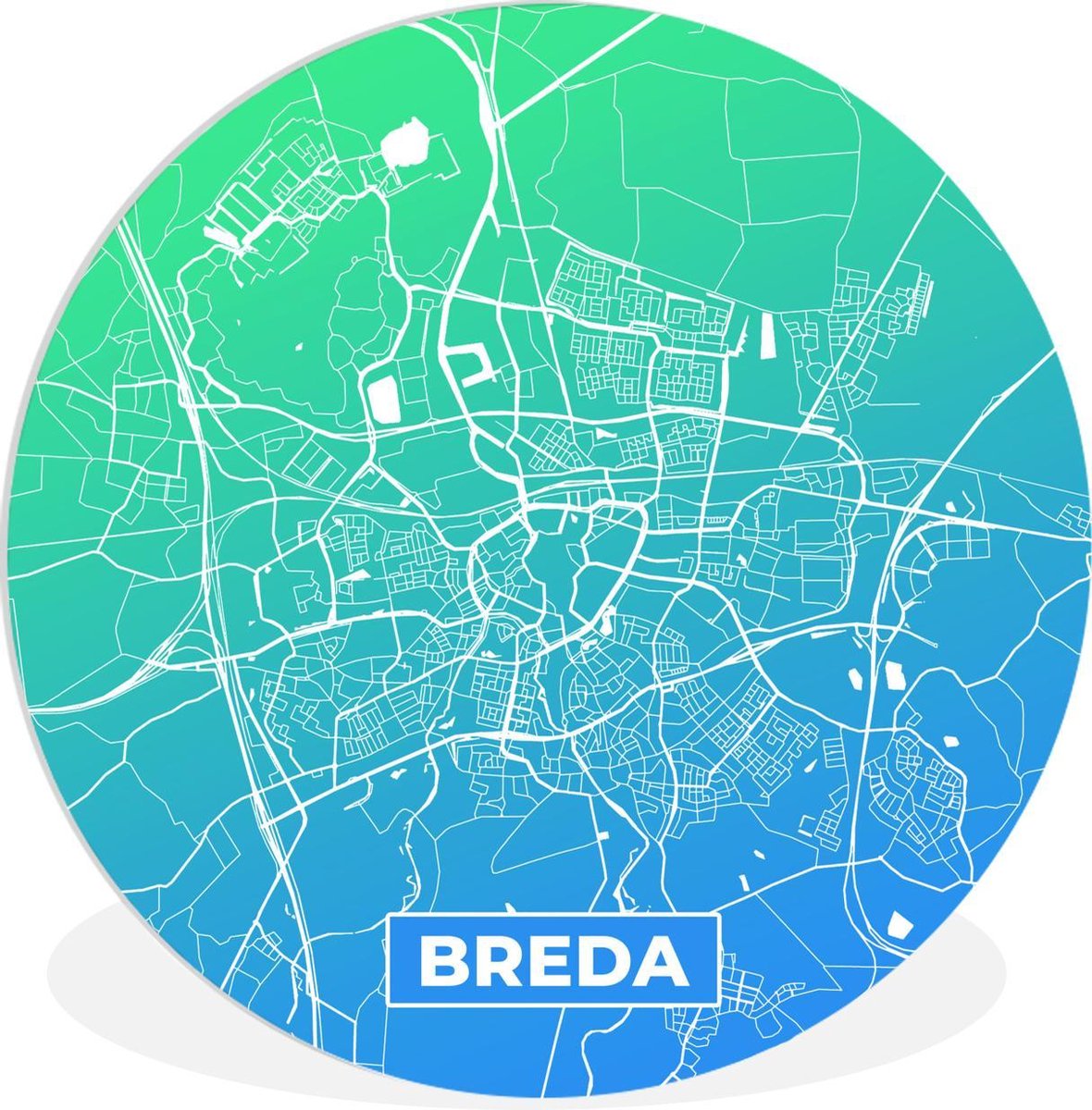 Wall Circle - Wall Circle Indoor - Plan de la ville - Breda - Nederland ...