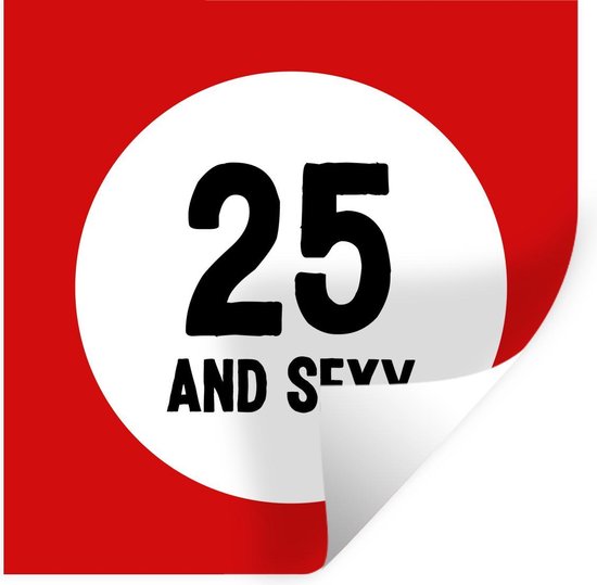 Muurstickers - Sticker Folie - Verjaardag - 25 Jaar verjaardag - Simpel ...