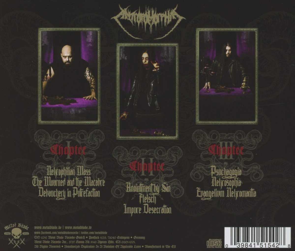 Antropomorphia - Evangelivm Nekromantia (CD), Antropomorphia | CD ...
