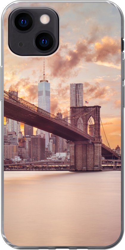 Coque pour iPhone 13 Mini - Brooklyn Bridge et New York Skyline au ...