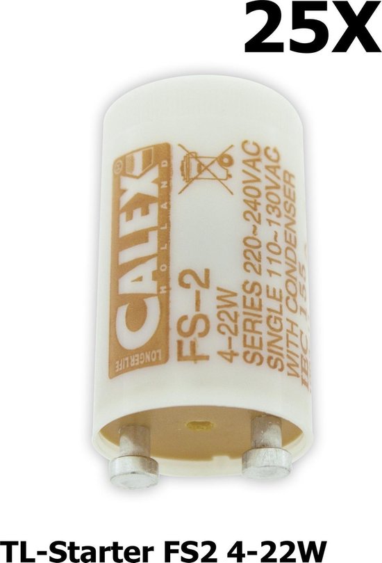 bol.com | 25 stuks - TL-Starter FS2 4-22W, serie/enkel
