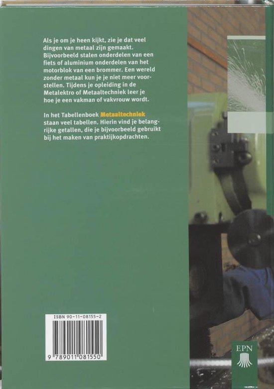 Metaaltechniek tabellenboek | 9789011081550 | A. Lammers | Boeken | bol