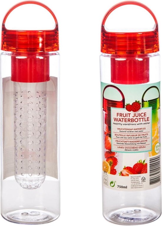 Fruitsap Waterfles met fruitfilter- Vruchtensap drinkfles - BPA-vrije ...