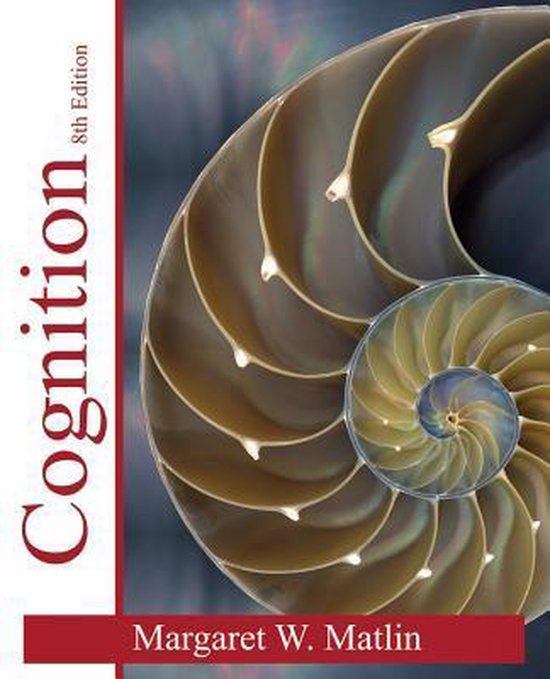 Cognition 8E | 9781118148969 | Margaret W. Matlin | Boeken | bol