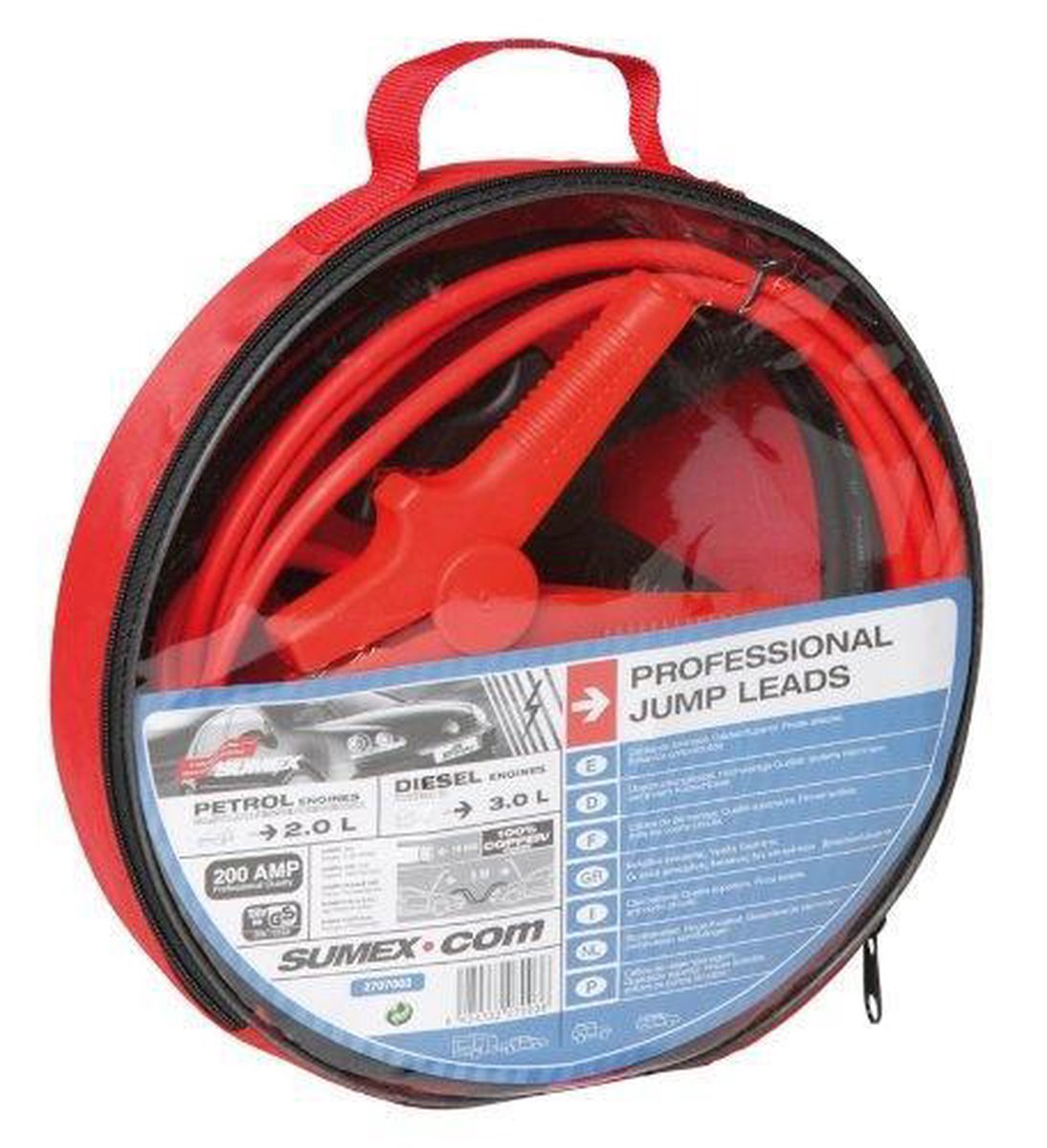 startkabels 220A 3 meter 12/24 Volt 18 mm² | bol.com