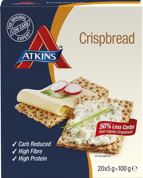 Atkins Crispbread Knäckebröd - 1 stuk | bol