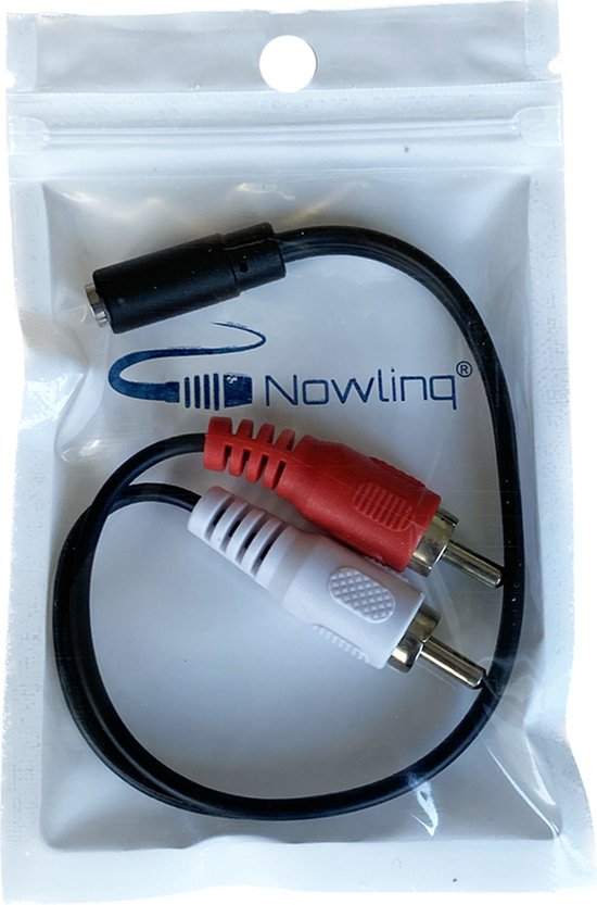 Audiokabel - Jack (female) naar 2x Tulp | bol